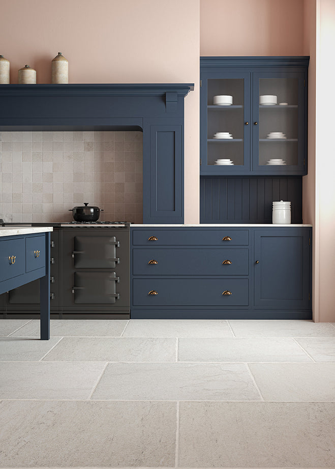 Lacock White Stone Effect Porcelain Tiles | Quorn Stone