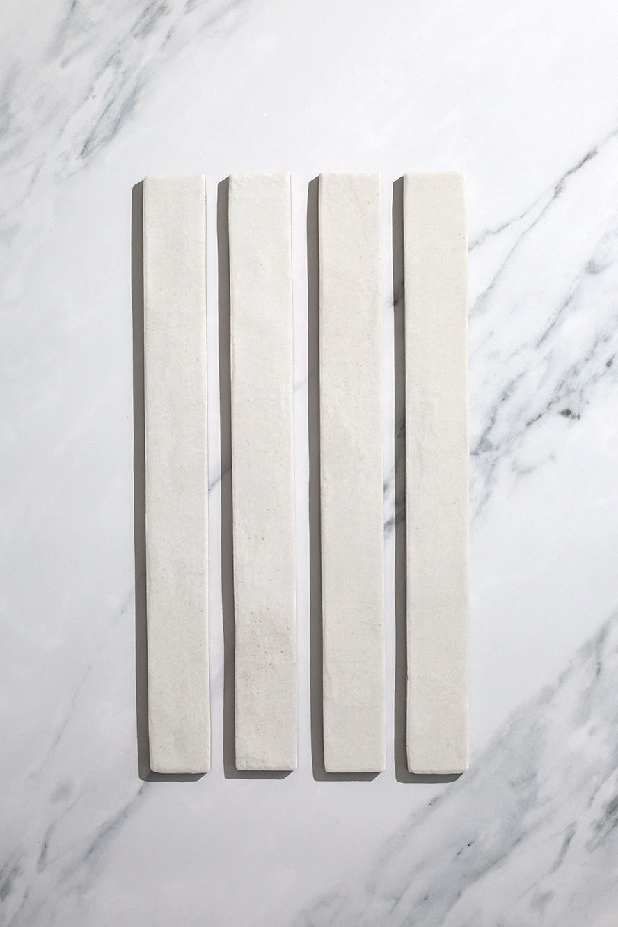 Luella Blanched White Gloss Metro Tiles | Wall Tiles | Quorn Stone