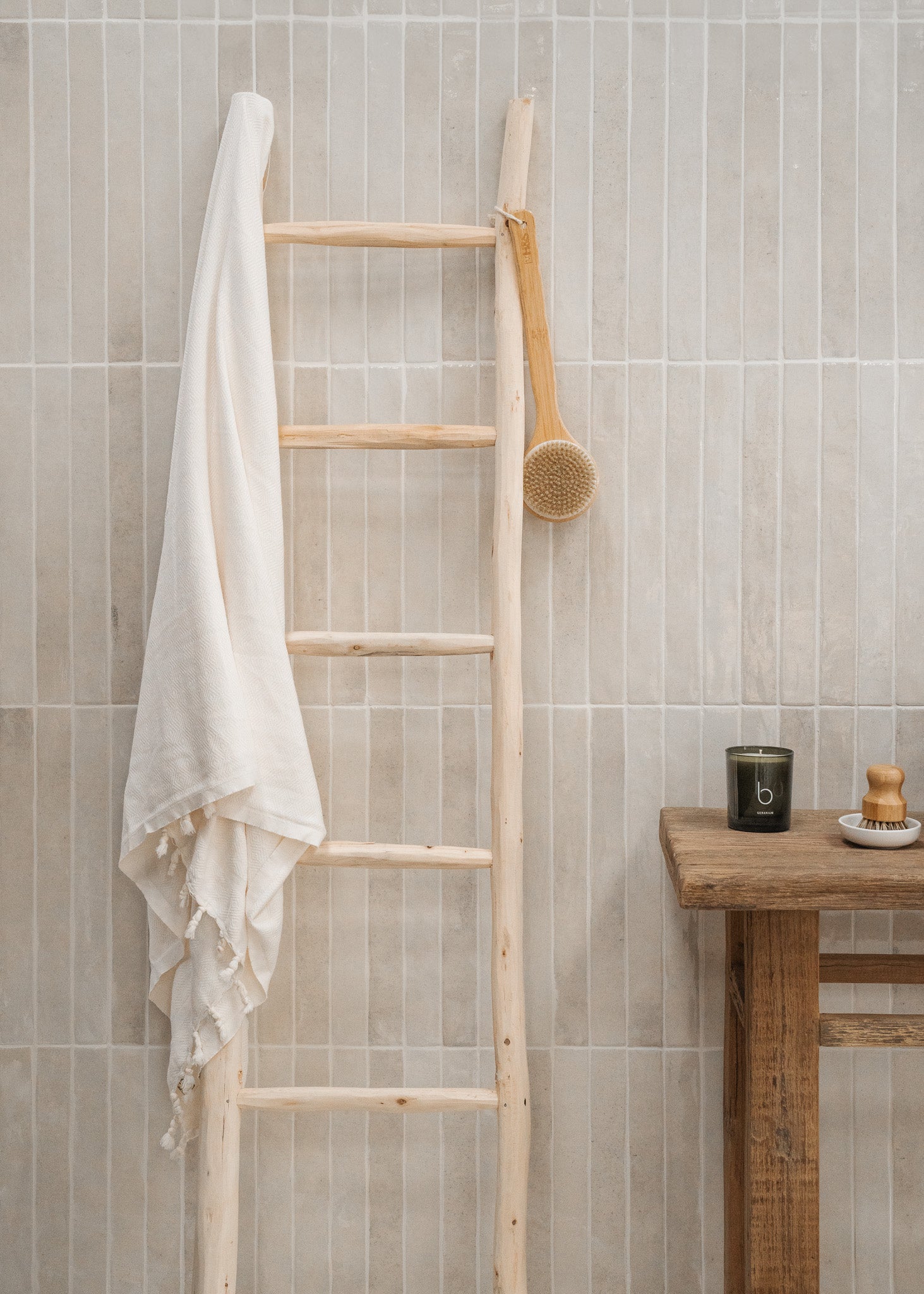 Luella Putty Stone Gloss Metro Tiles | Wall Tiles | Quorn Stone