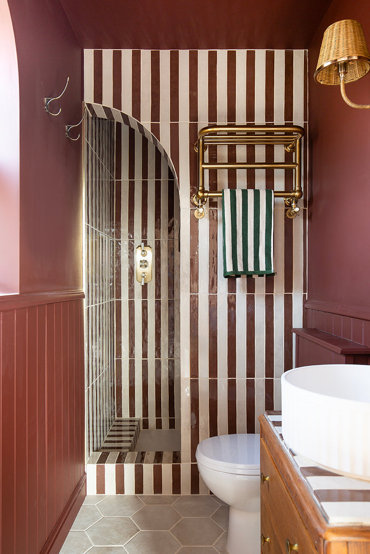 Luella Claret Red Gloss Metro Tiles | Wall Tiles | Quorn Stone