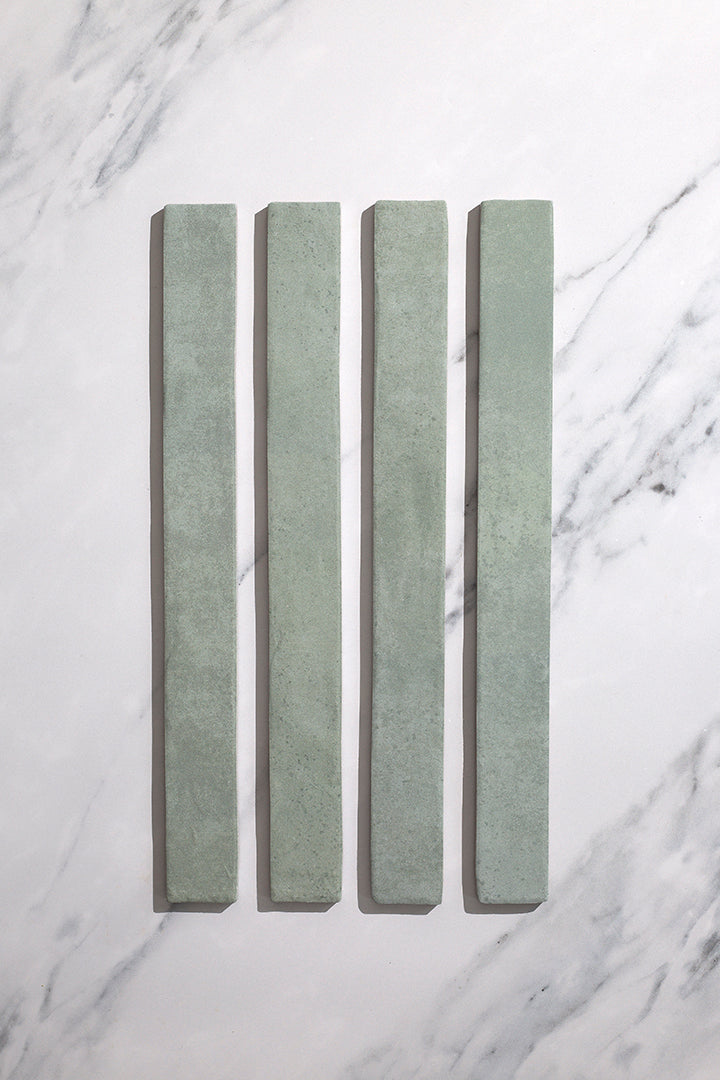 Luella Powder Blue Gloss Metro Tiles | Wall Tiles | Quorn Stone