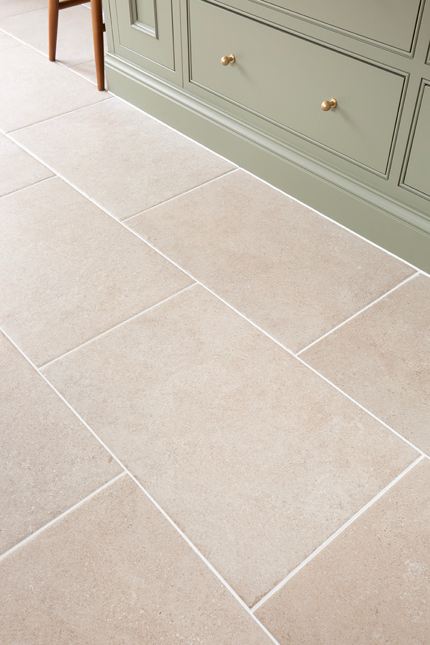 Lullington Beige Stone Effect Porcelain Tiles | Quorn Stone
