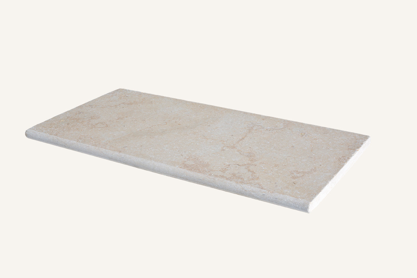Monte Carlo Tumbled Limestone Outdoor Bullnose Step | Quorn Stone