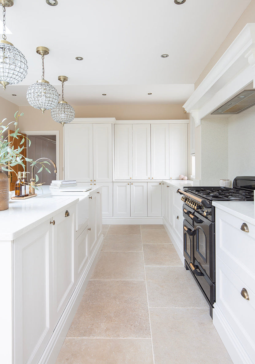 Montpellier Sable Tumbled Effect Porcelain Tiles | Quorn Stone