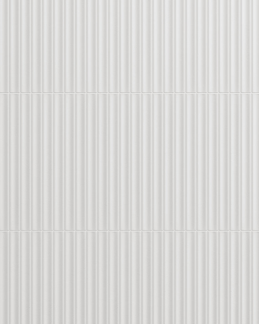 Nori Matt White Stick Tiles | Kit Kat Tiles | Quorn Stone