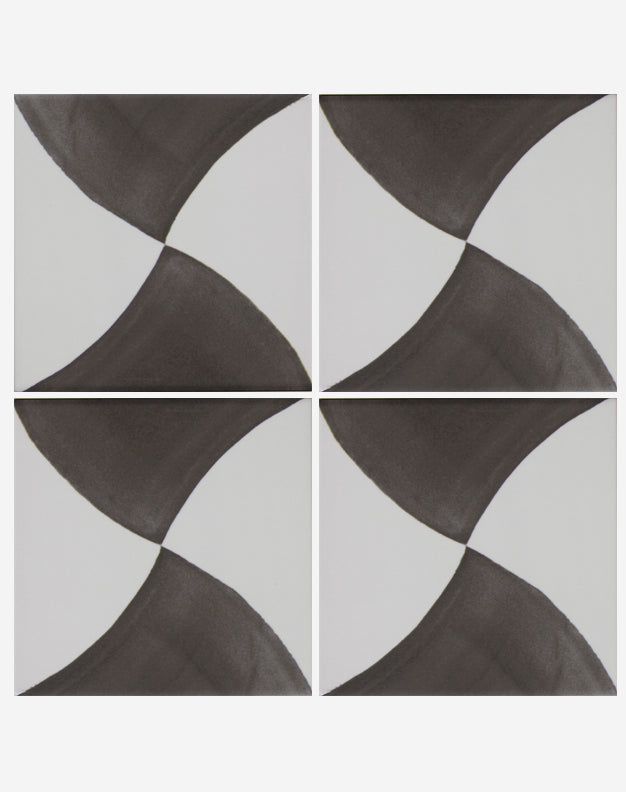 Novella Monochrome Patterned Tiles | Quorn Stone