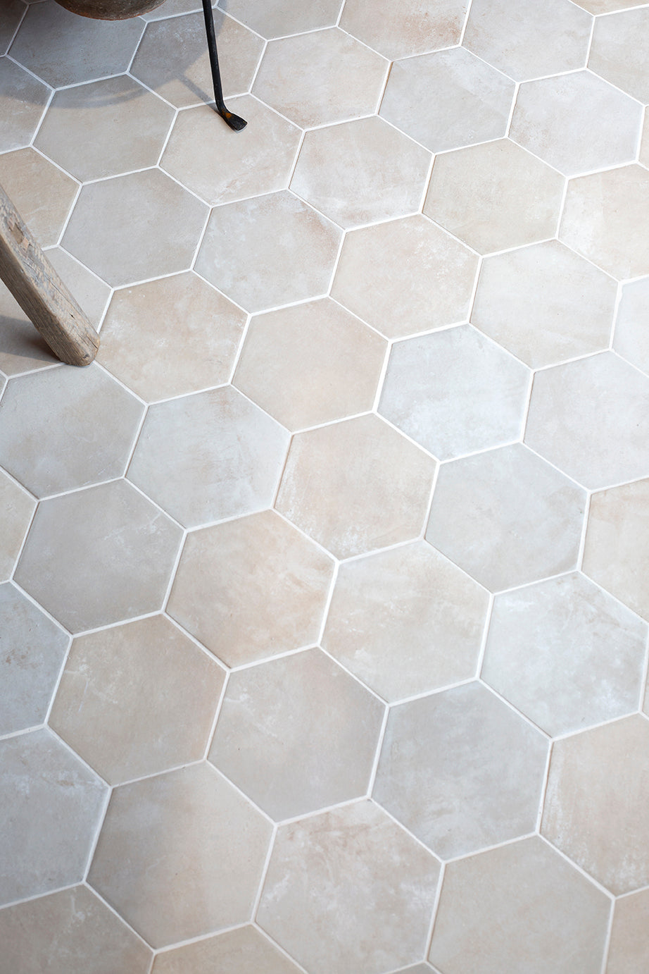 Oliva Crema Hexagon Terracotta Effect Tiles | Quorn Stone
