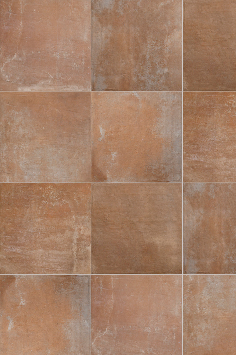 Oliva Rojo Square Terracotta Effect Tiles | Quorn Stone