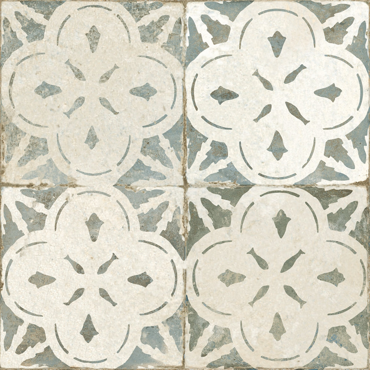 Ophelia Sage Patterned Ceramic Tiles | Quorn Stone
