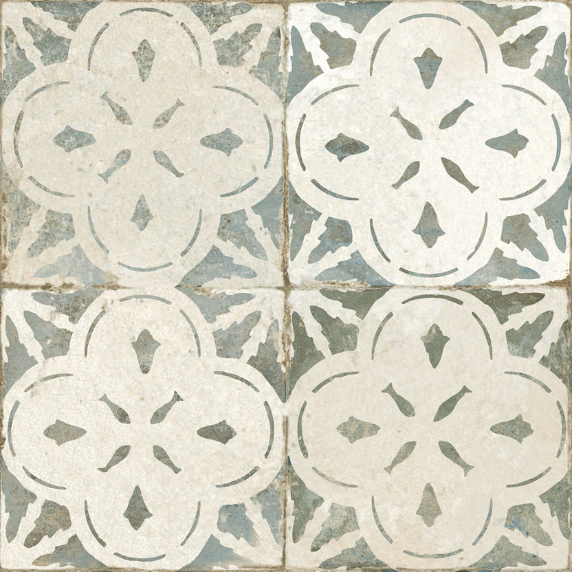 Ophelia Sage Patterned Ceramic Tiles | Quorn Stone