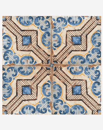 Pamplona Azul Patterned Porcelain Tiles | Decorative | Quorn Stone