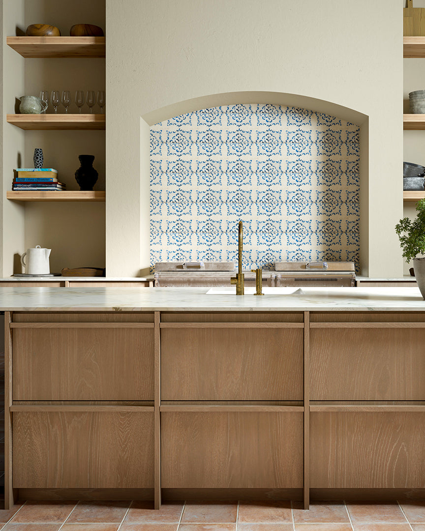 Pamplona Blanco Patterned Porcelain Tiles | Decorative | Quorn Stone
