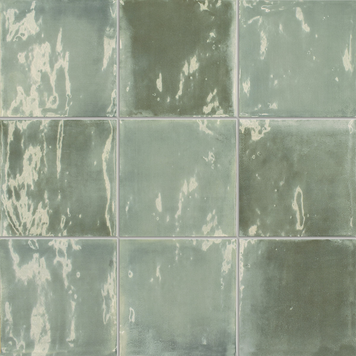 Pastello Pistachio Gloss Square Tiles | Quorn Stone