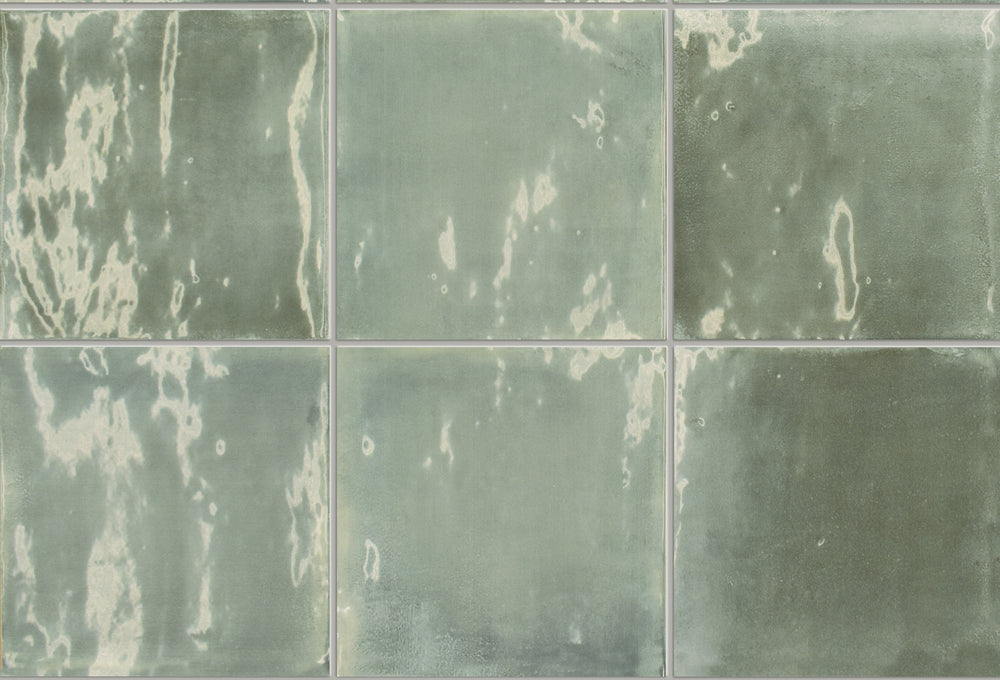 Pastello Pistachio Gloss Square Tiles | Quorn Stone