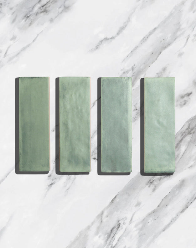 Pastello Pistachio Matt Metro Tiles | Decorative | Quorn Stone