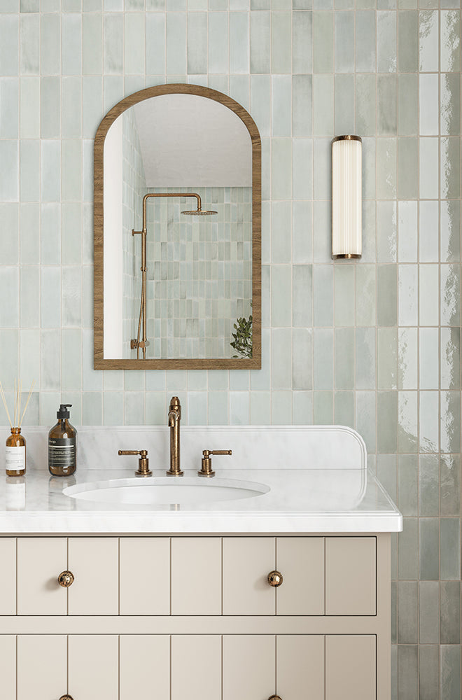 Pastello Cotton Gloss Metro Tiles | Decorative | Quorn Stone