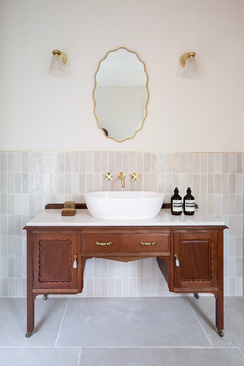 Pastello Seashell Gloss Metro Tiles | Decorative | Quorn Stone