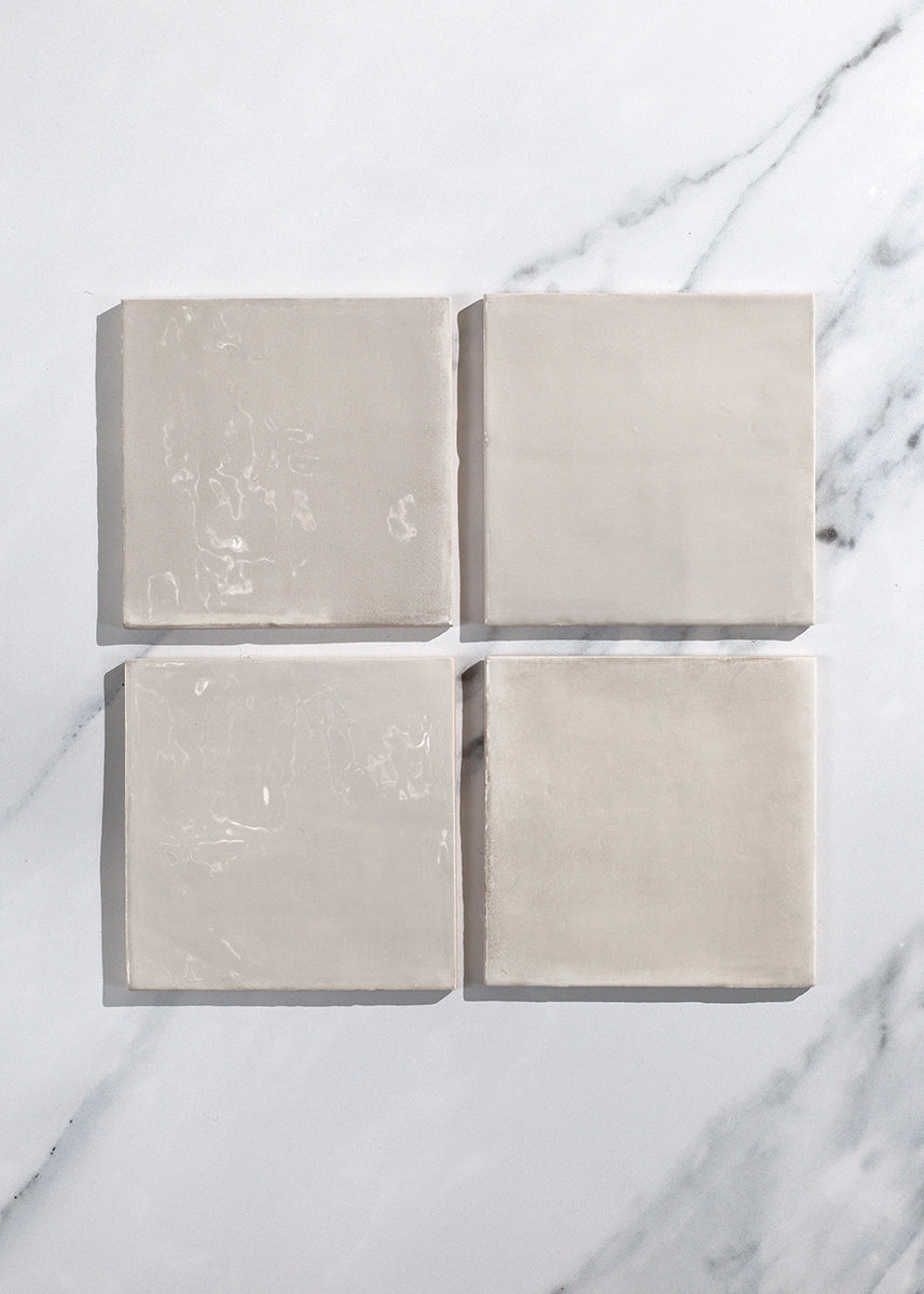 Pastello Seashell Gloss Square Tiles | Quorn Stone
