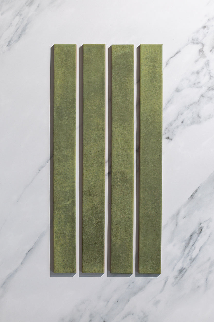 Patina Olive Gloss Metro Tiles | Decorative | Quorn Stone
