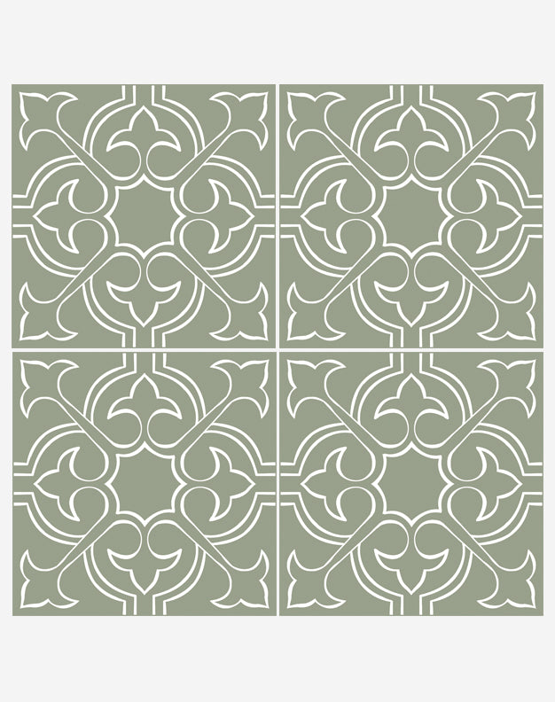 Porto Pastel Green Decorative Porcelain Tiles | Quorn Stone