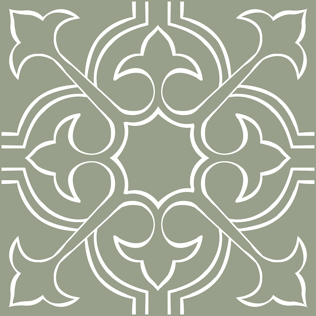 Porto Pastel Green Decorative Porcelain Tiles | Quorn Stone