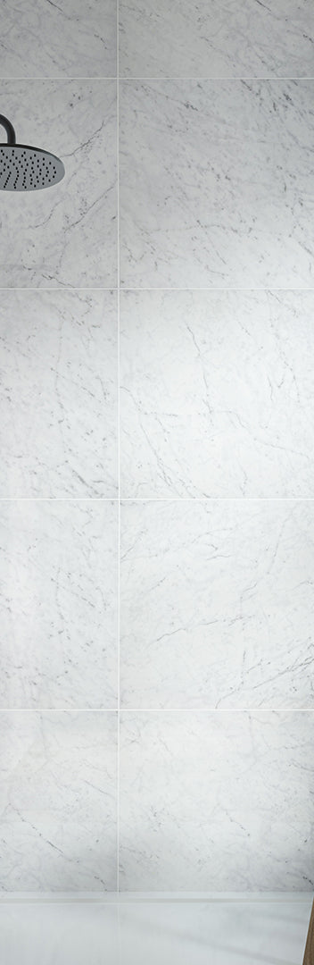 Ravello Carrara Marble Effect Porcelain Tiles | Quorn Stone