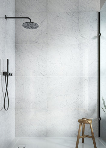 Ravello Carrara Marble Effect Porcelain Tiles | Quorn Stone