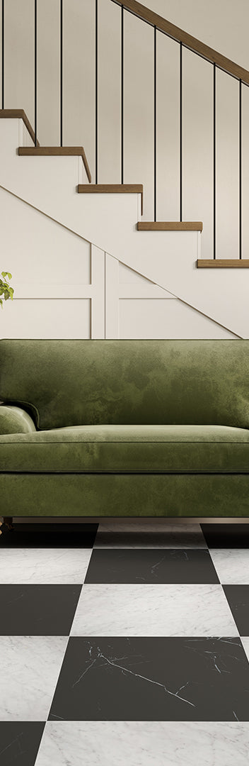 Ravello Carrara Matt Marble Effect Tiles | Quorn Stone