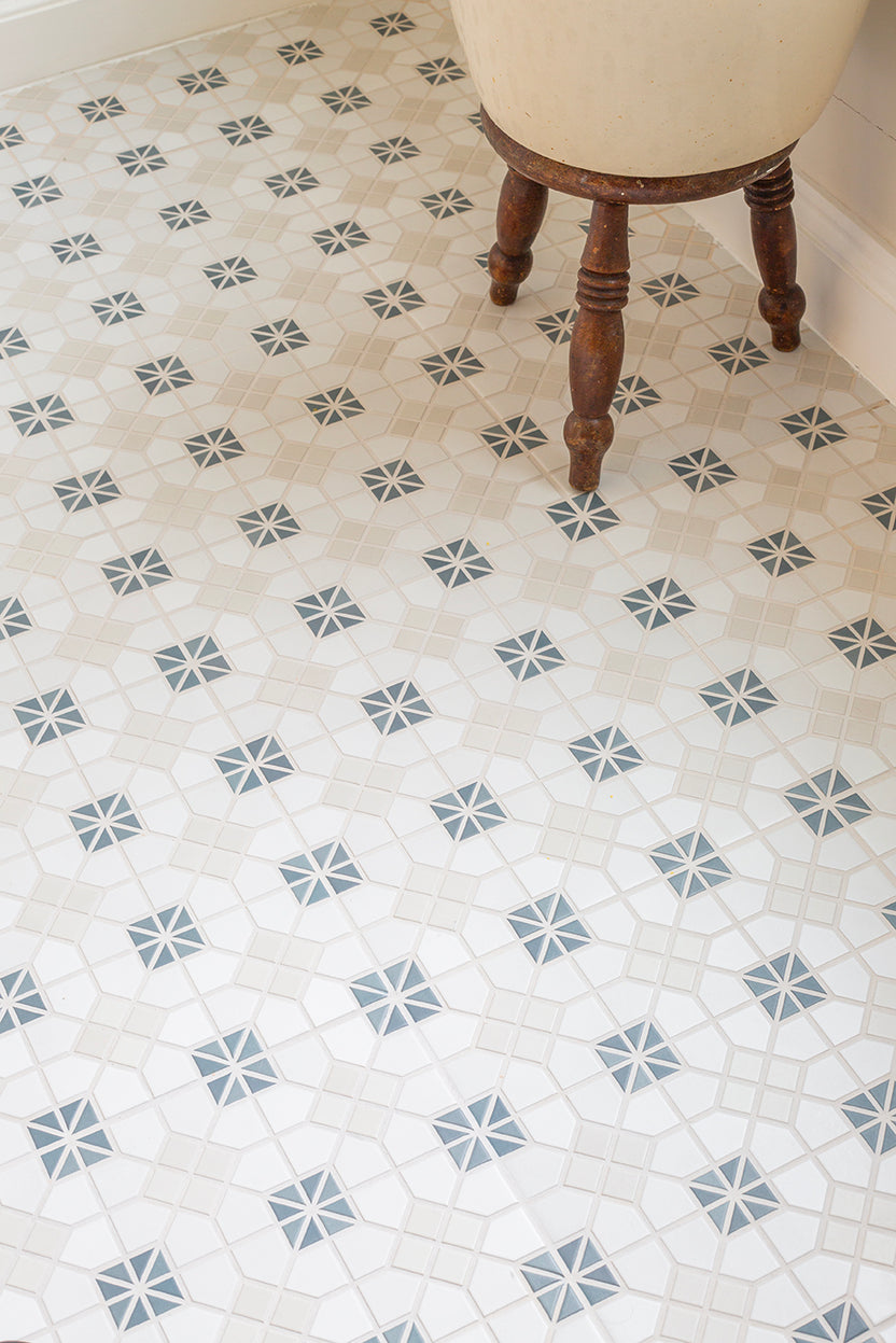 Regent Blue Decorative Patterned Tiles | Decorative | Quorn Stone