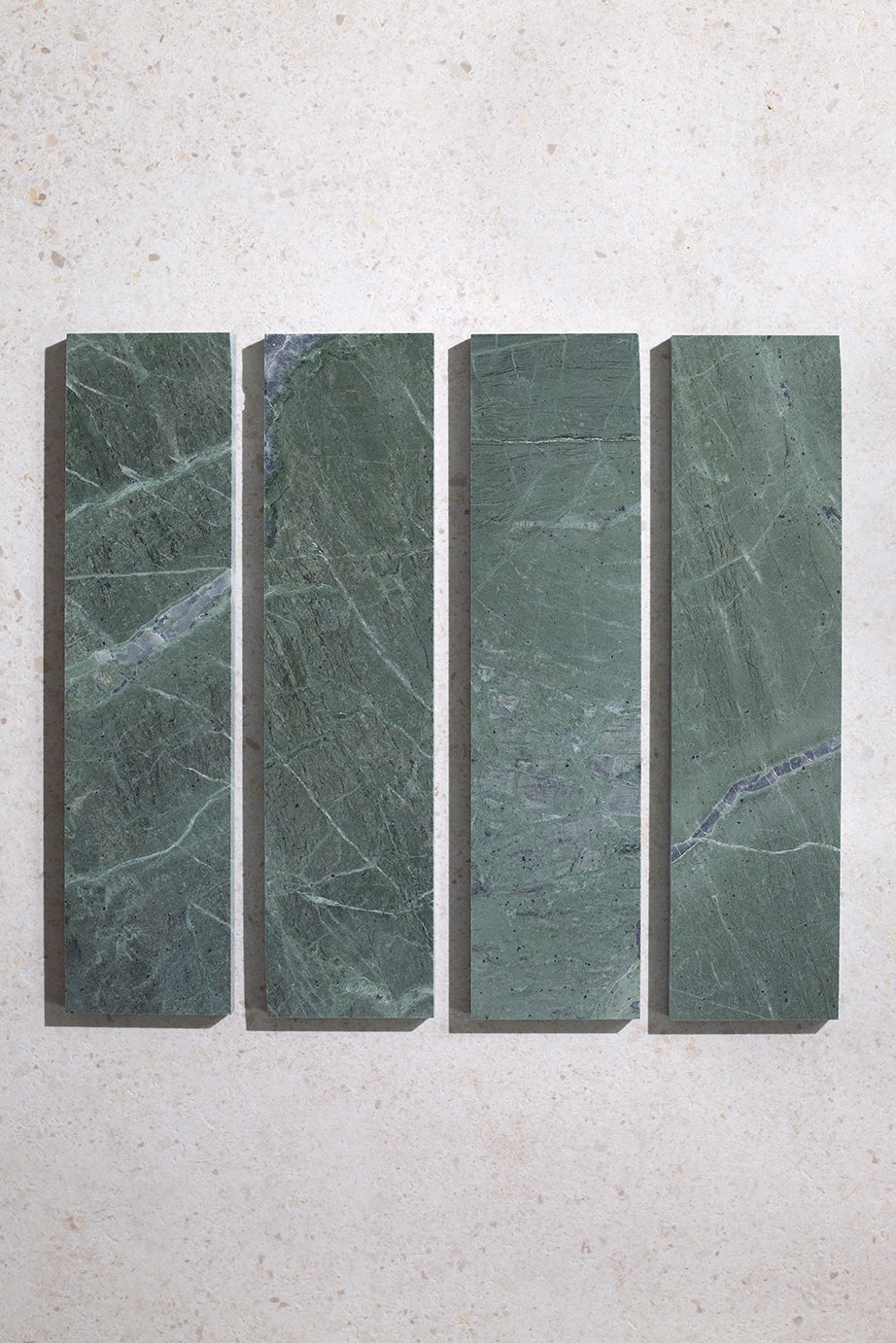Riviera Emerald Honed Marble Metro Tiles | Quorn Stone
