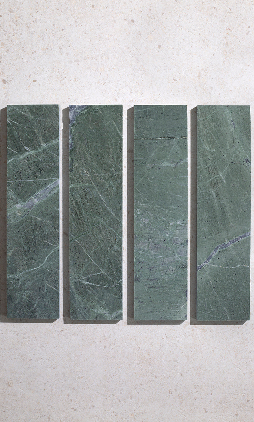 Riviera Emerald Honed Marble Tiles | Quorn Stone