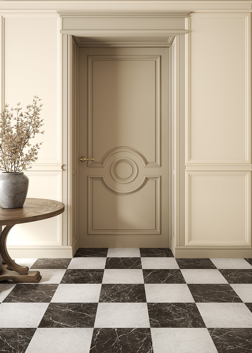 Riviera White Honed Marble Tiles | Quorn Stone