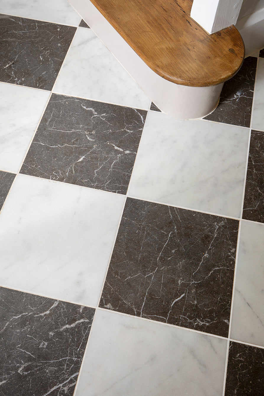 Riviera White Honed Marble Tiles | Quorn Stone