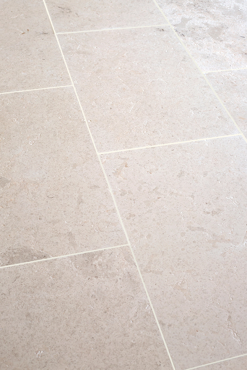 San Lorenzo Crema Brushed Limestone Tiles | Quorn Stone