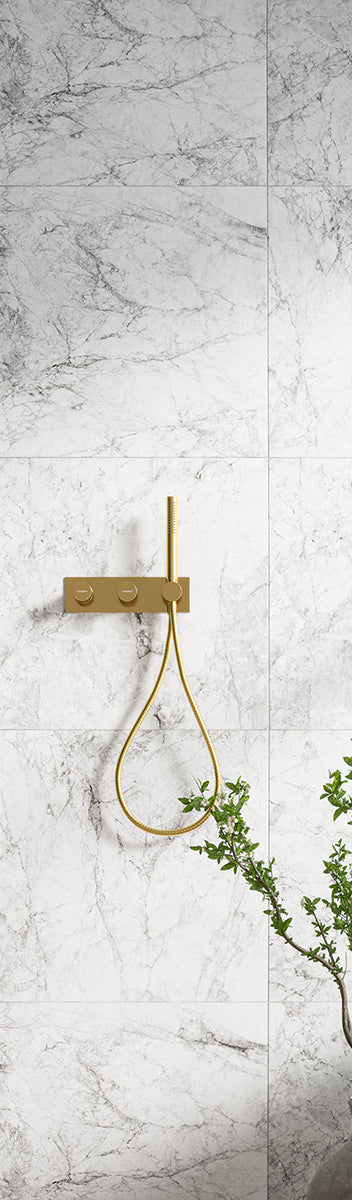 Treviso Bianco Marble Effect Porcelain Tiles | Quorn Stone