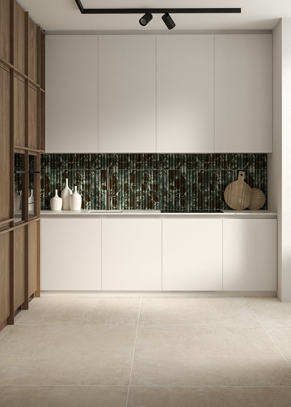 Tribeca Beige Concrete Effect Porcelain Tiles | Quorn Stone