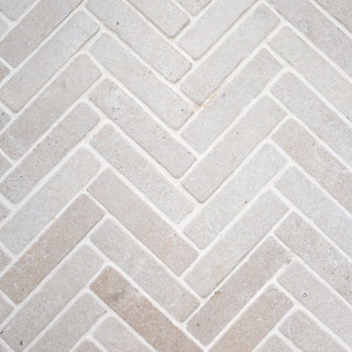 Tuscany Tumbled Herringbone Tiles | Quorn Stone