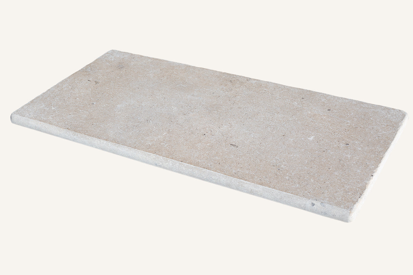 Tuscany Tumbled Limestone Outdoor Bullnose Step | Quorn Stone
