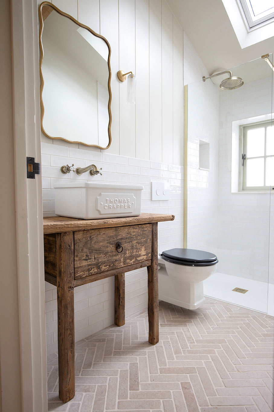 Tuscany Tumbled Herringbone Tiles | Quorn Stone