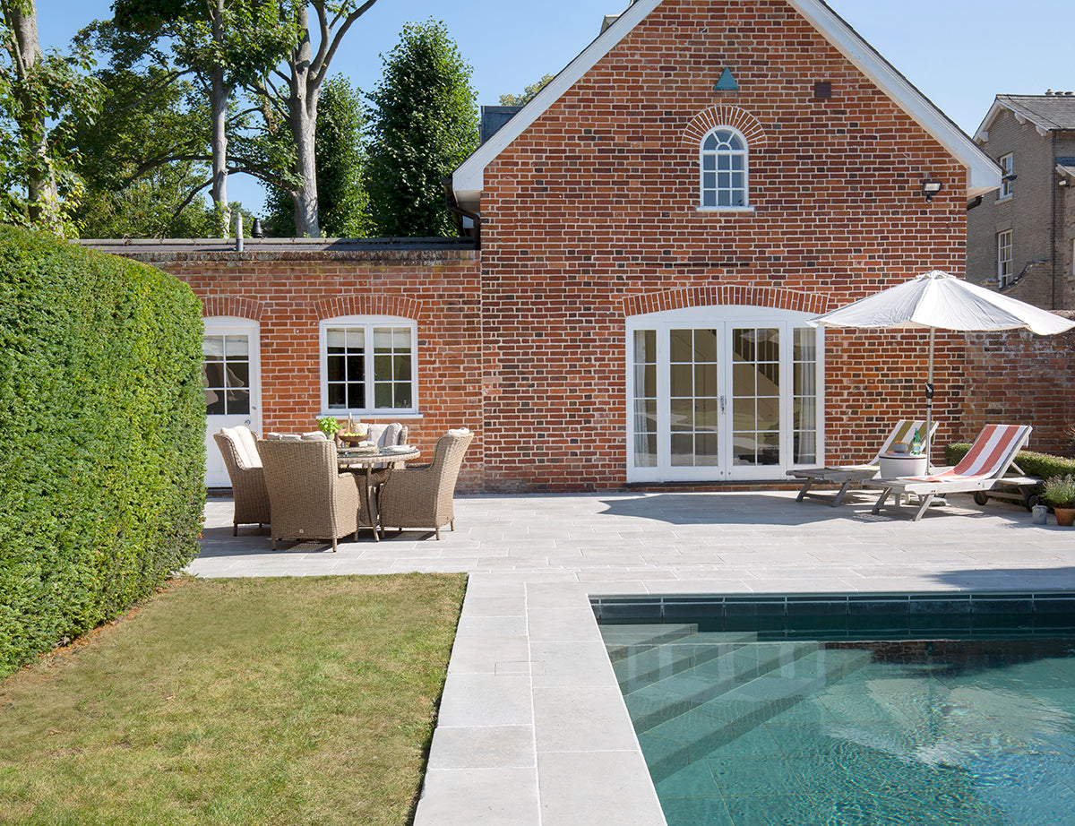 Clermont Gris Aged Tumbled Limestone Paving | Quorn Stone