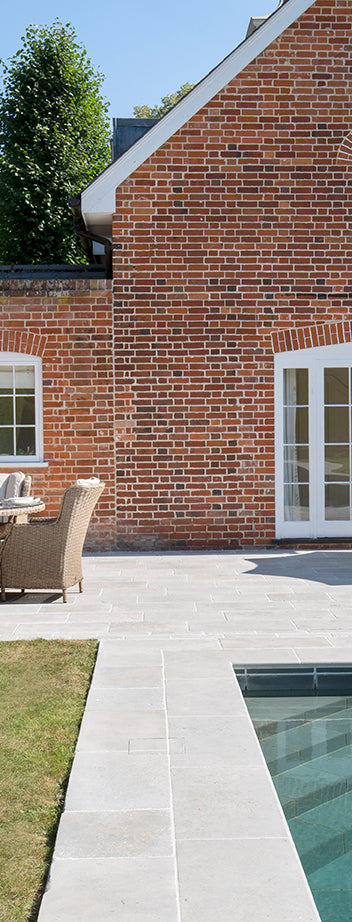 Clermont Gris Aged Tumbled Limestone Paving | Quorn Stone