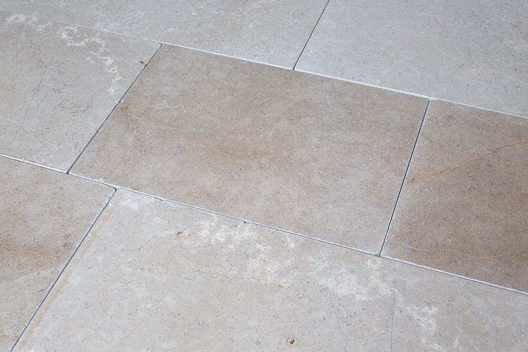 Dijon Blend Tumbled Limestone Flagstone Tiles | Quorn Stone