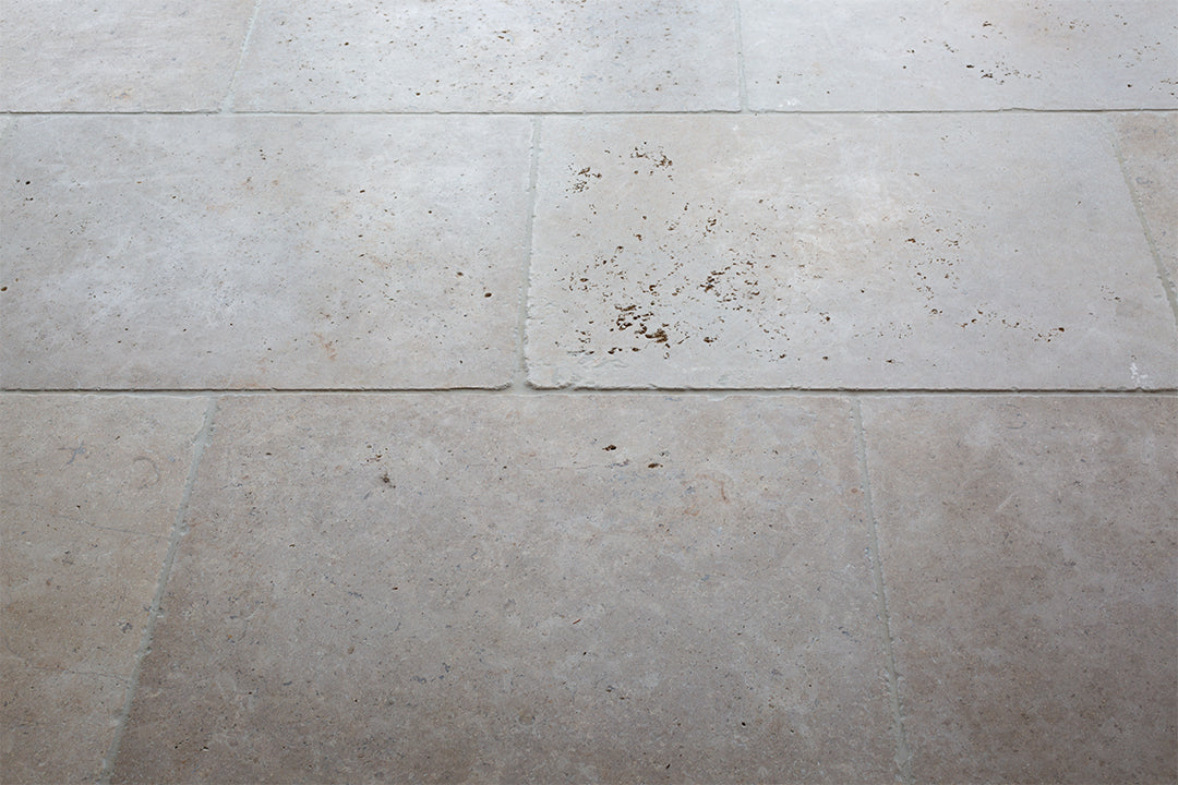 Dijon Blend Tumbled Limestone Flagstone Tiles | Quorn Stone
