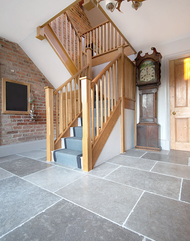 Farrow Grey Tumbled Limestone Tiles | Quorn Stone