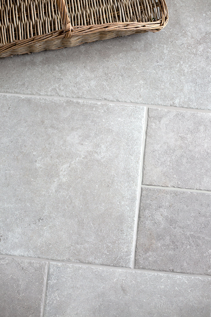 Hambleton Grey Smooth Stone Effect Porcelain | Quorn Stone