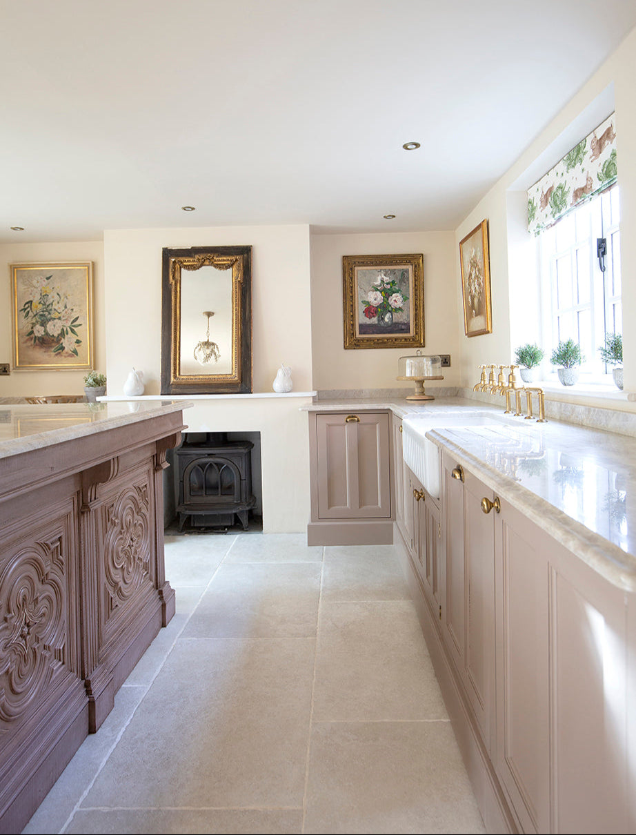 Hambleton Ivory Textured Stone Effect Porcelain | Quorn Stone
