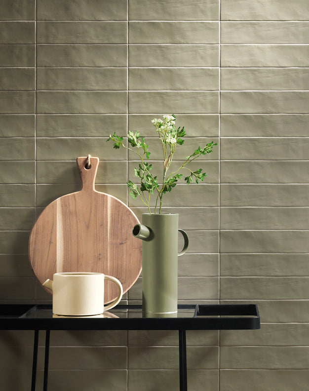 Orkney Green Metro Tiles | Ceramic Metro Tiles | Quorn Stone