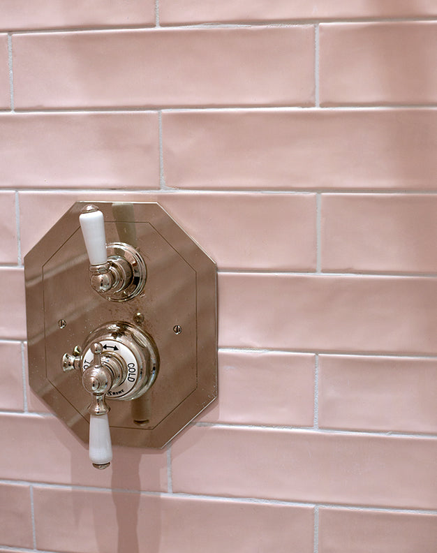 Primrose Blush Gloss Metro Tiles | Pink Metro | Quorn Stone