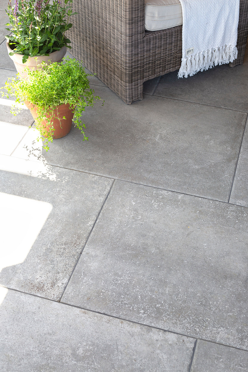 Provence Grigio Stone Effect Porcelain Pavers | Quorn Stone