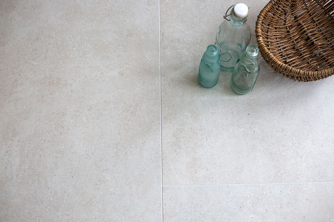 White Pearl Porcelain Stone Effect Paving | Quorn Stone